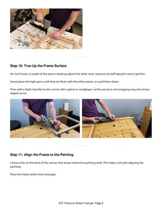 Diy frame to stretch canvas | PDF