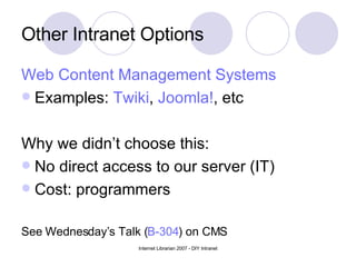 DIY Intranet Wiki | PPT | Computing | Technology & Computing