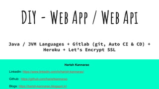 Do It Yourself :: Web App - Web Api | PPT