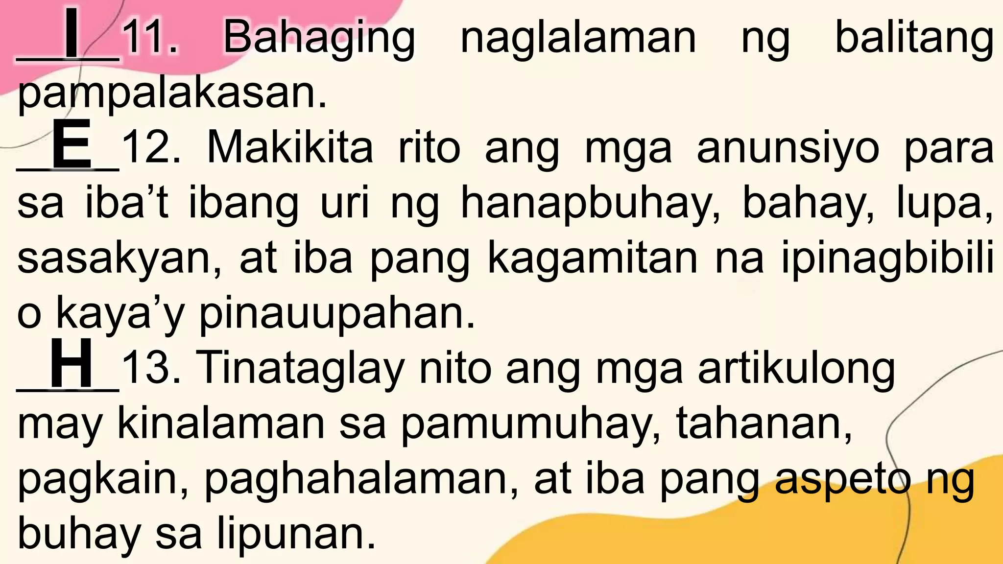 Diyaryo o Pahayagan | PPTX