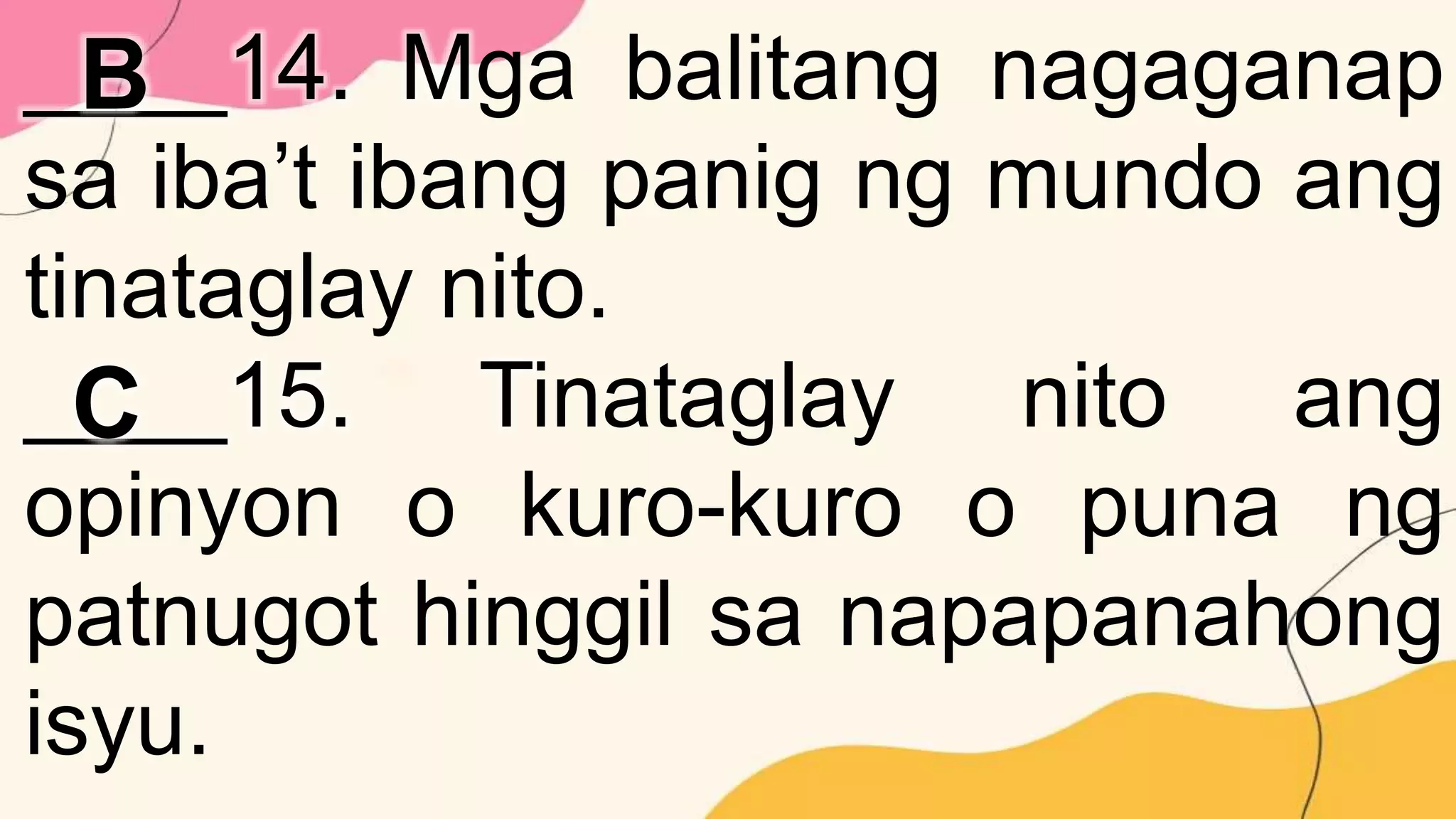 Diyaryo o Pahayagan | PPTX