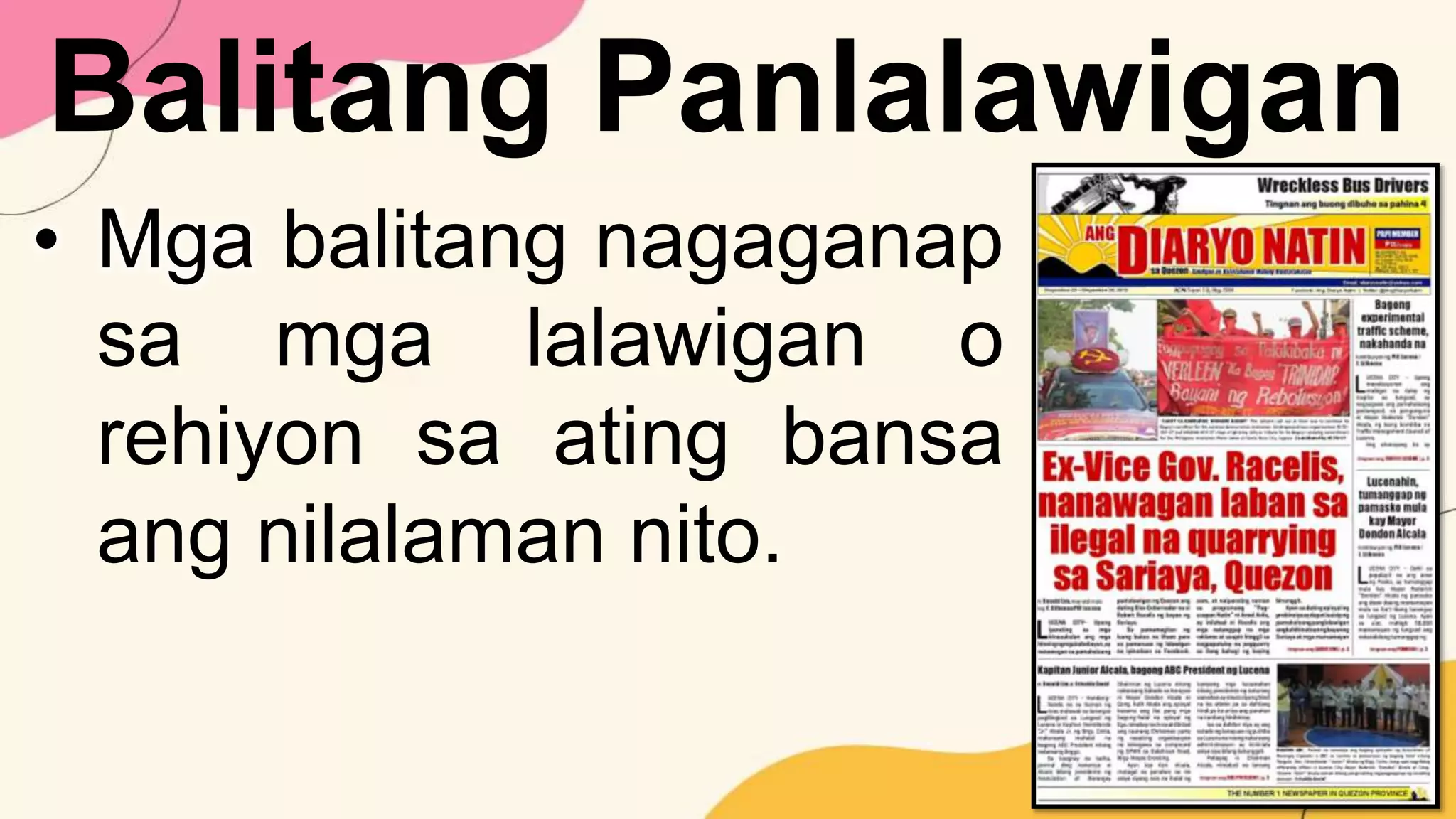 Diyaryo o Pahayagan | PPTX