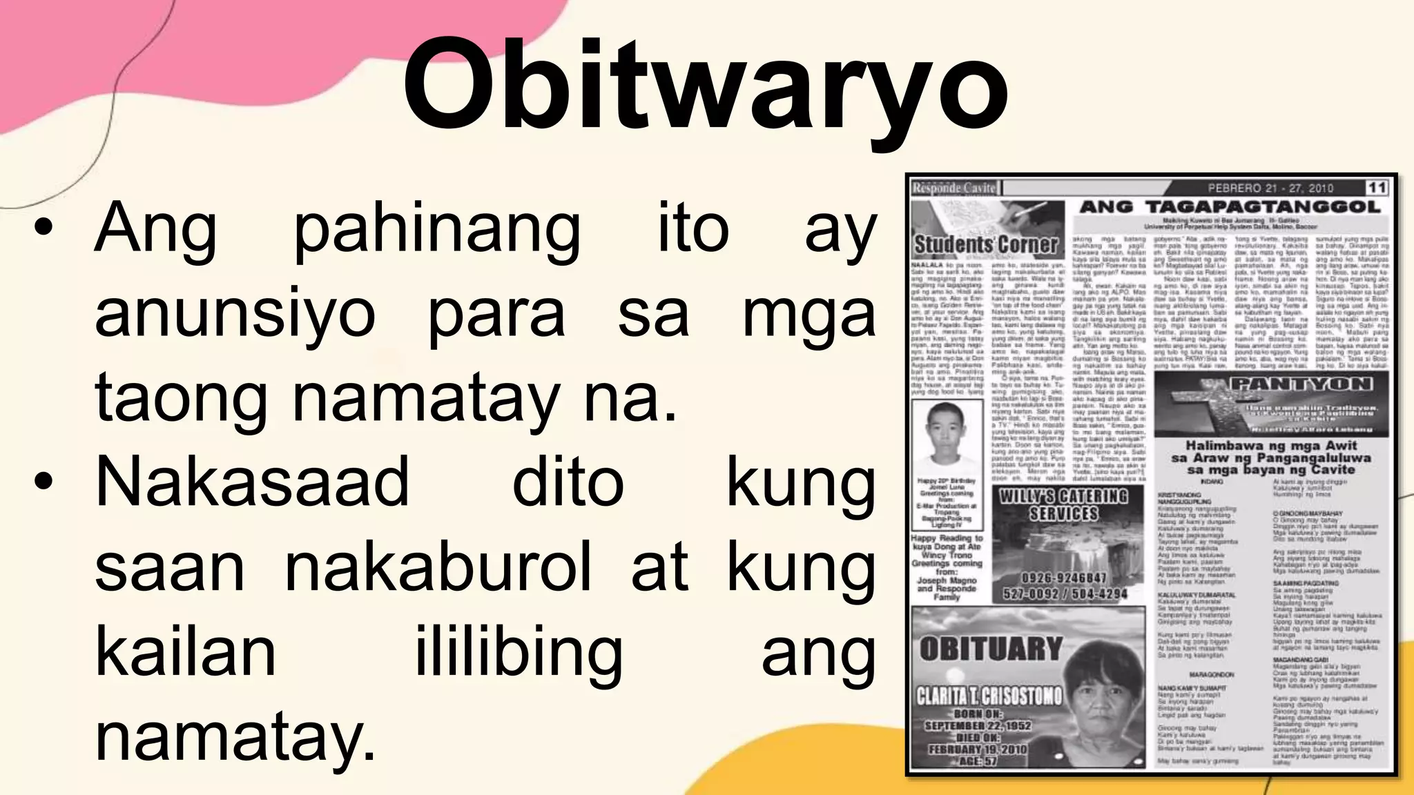 Diyaryo o Pahayagan | PPTX