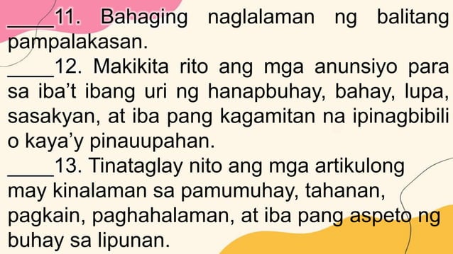 Diyaryo o Pahayagan | PPTX