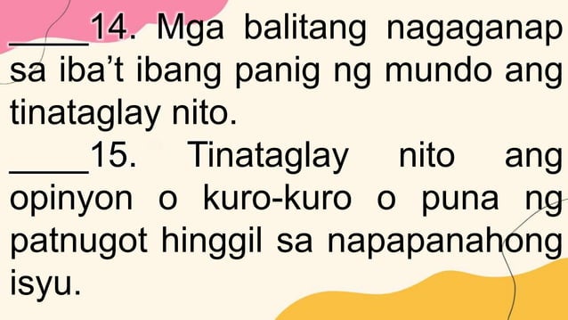 Diyaryo o Pahayagan | PPTX