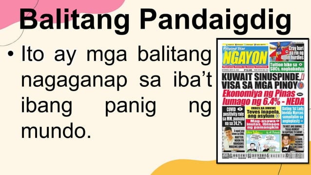 Diyaryo o Pahayagan | PPTX