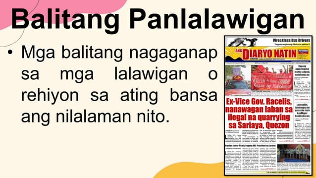 Diyaryo o Pahayagan | PPTX