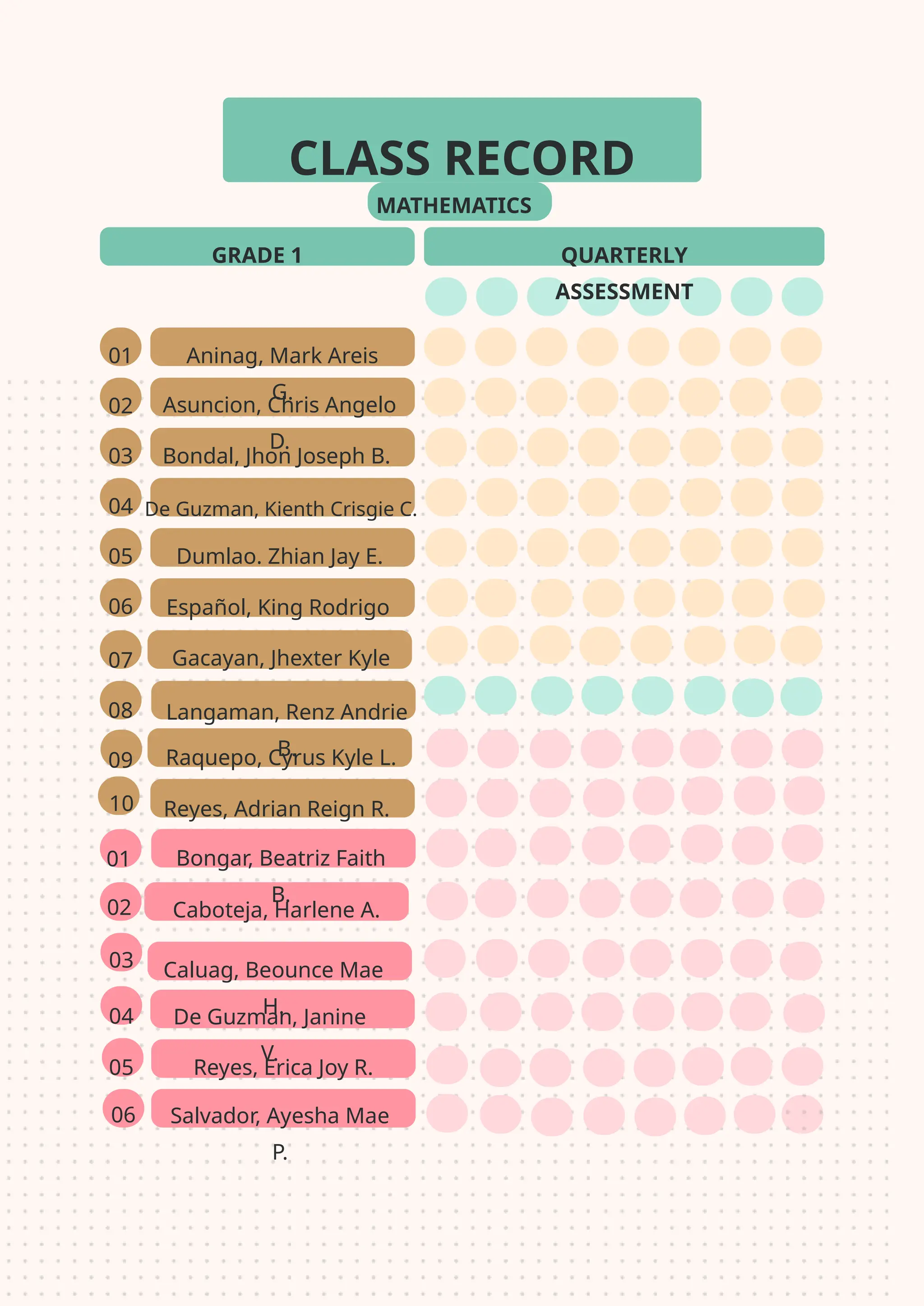 teacher CLASS RECORD diy for teachers.pptx