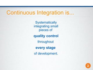 Diy continuous integration | PPT