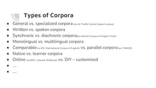 Using do-it-yourself corpora in EAP-A tailore-made resource | PPTX