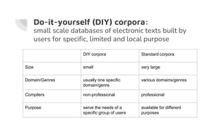 Using do-it-yourself corpora in EAP-A tailore-made resource | PPTX