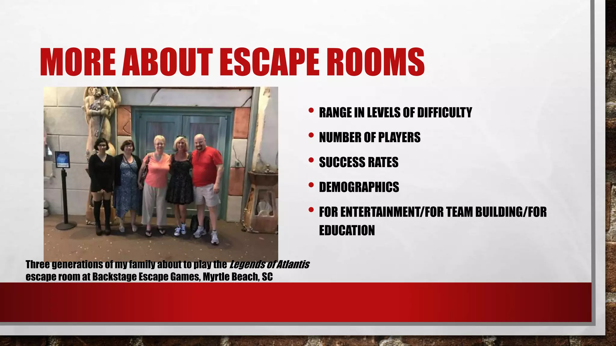 DIY Escape Rooms & Immersive Experiences in the Library | PPTX