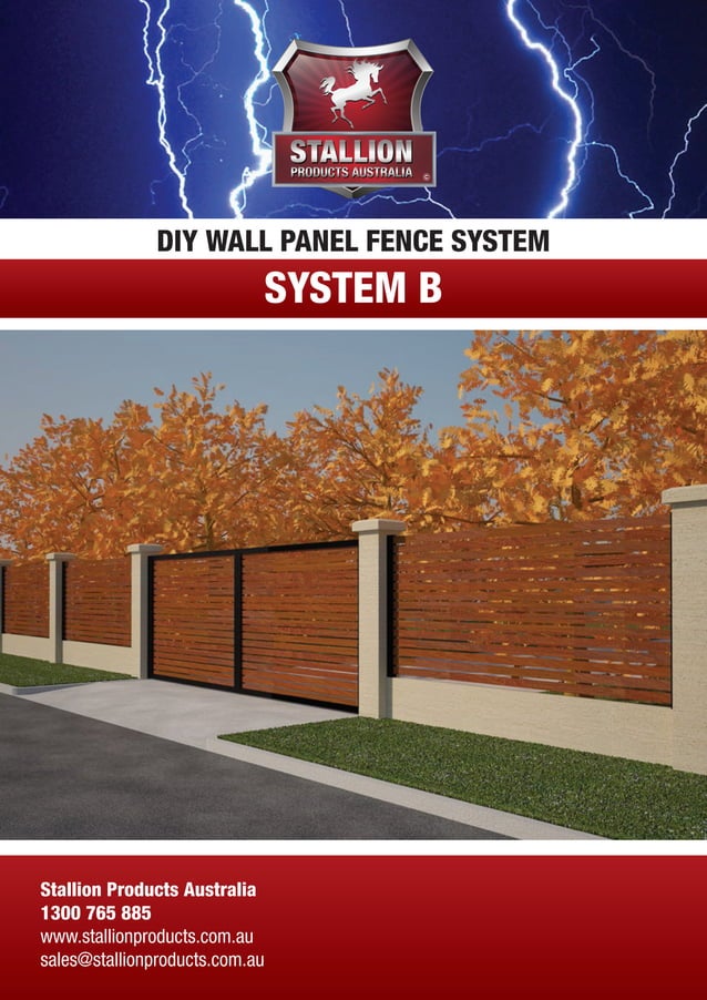 System B - Installation Guide for DIY Panel Fences System | PDF