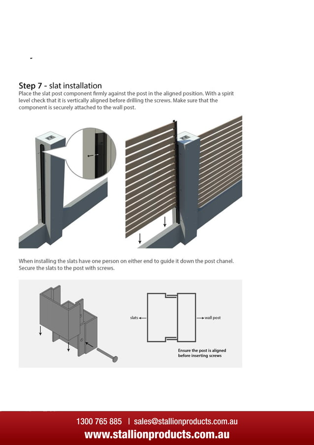 System B - Installation Guide for DIY Panel Fences System | PDF