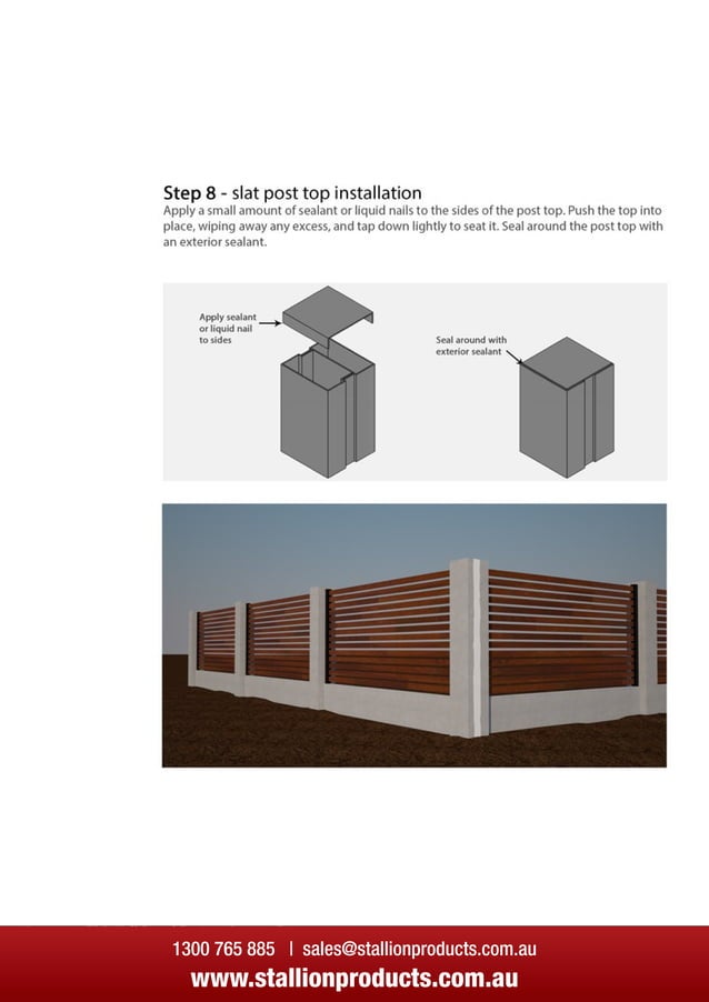 System B - Installation Guide for DIY Panel Fences System | PDF