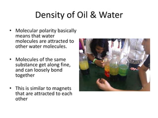 Density Experiment Lava Lamp