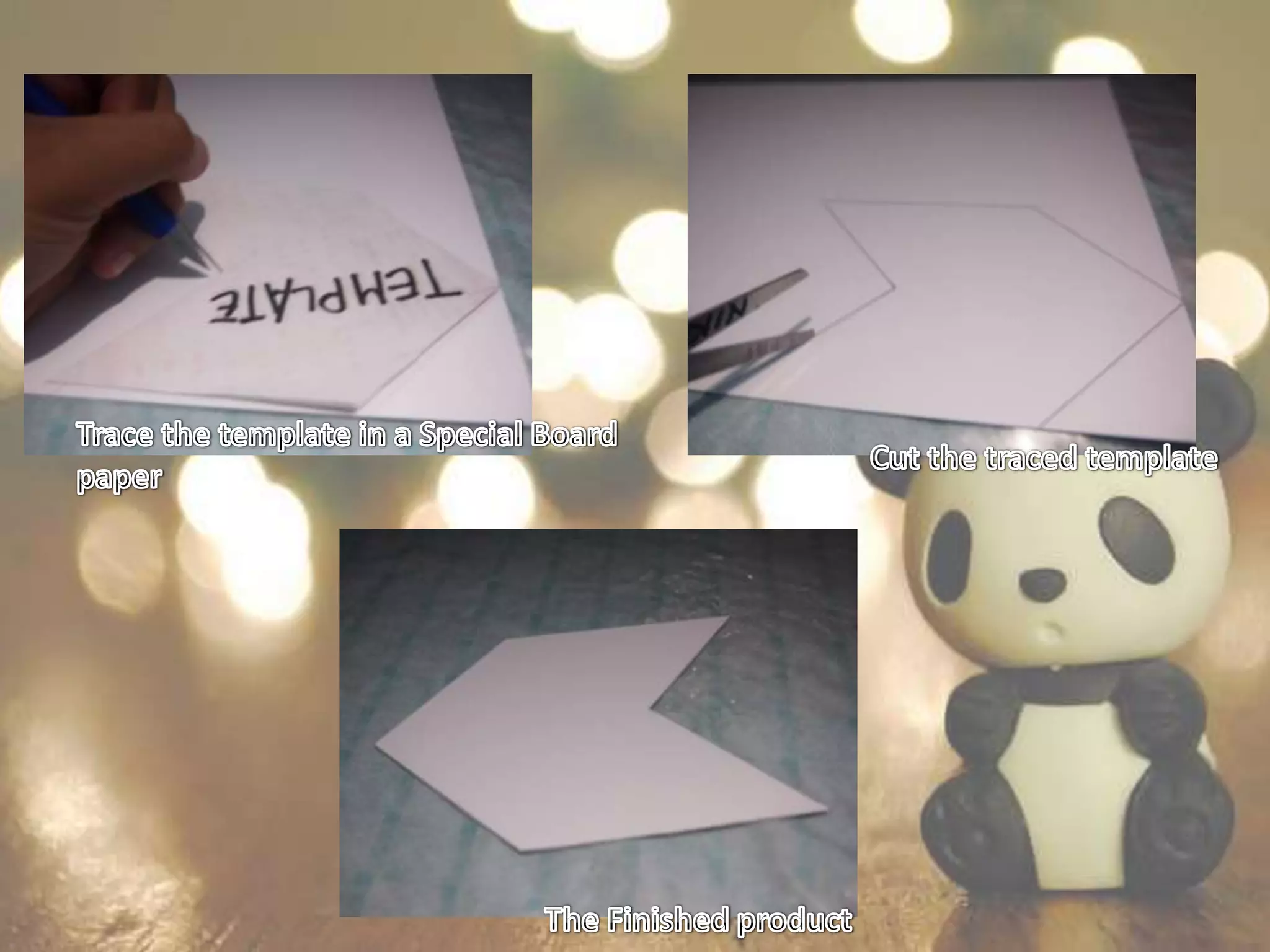 DIY Panda Corner Bookmark | PPT