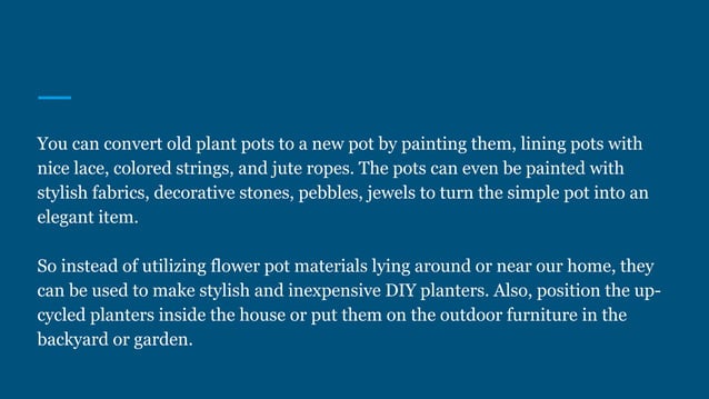 DIY Planters Ideas for Garden Décor.pptx