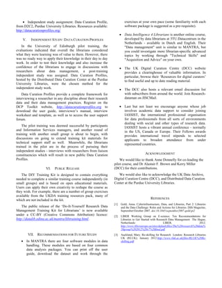 DIY Research Data Management training Kit for Librarians | PDF