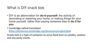 Diy serving box | PPTX | Home Improvement | Home & Garden