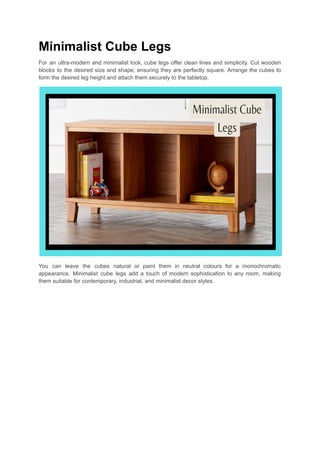 25 DIY Table Legs Ideas - HR Sports | PDF