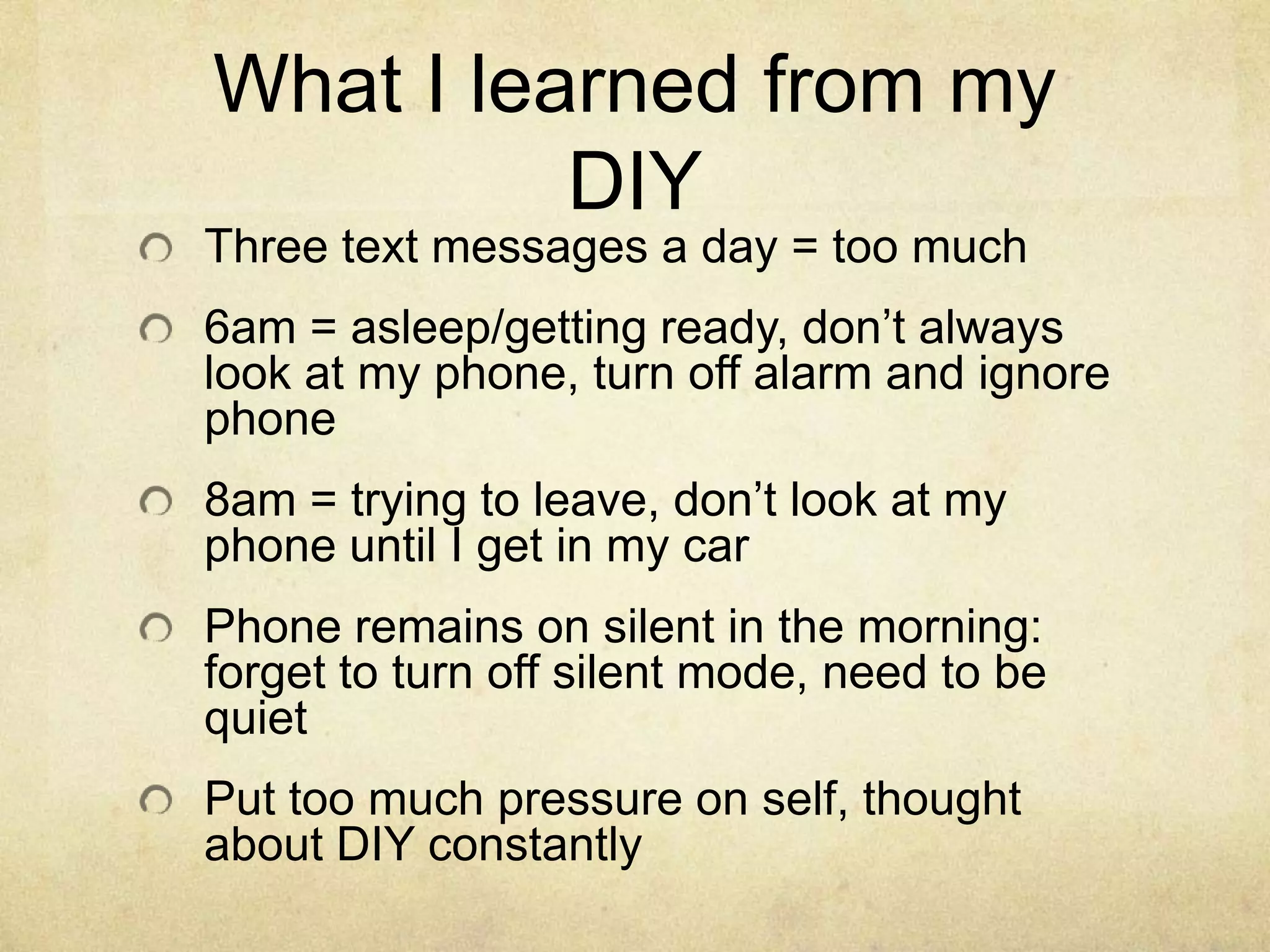 FUCHS RACHEL Diy timeliness | PPT