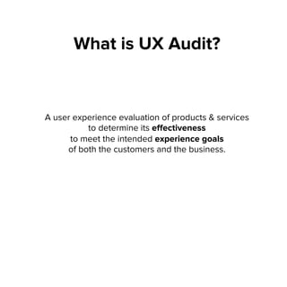 DIY UX Audit | PDF