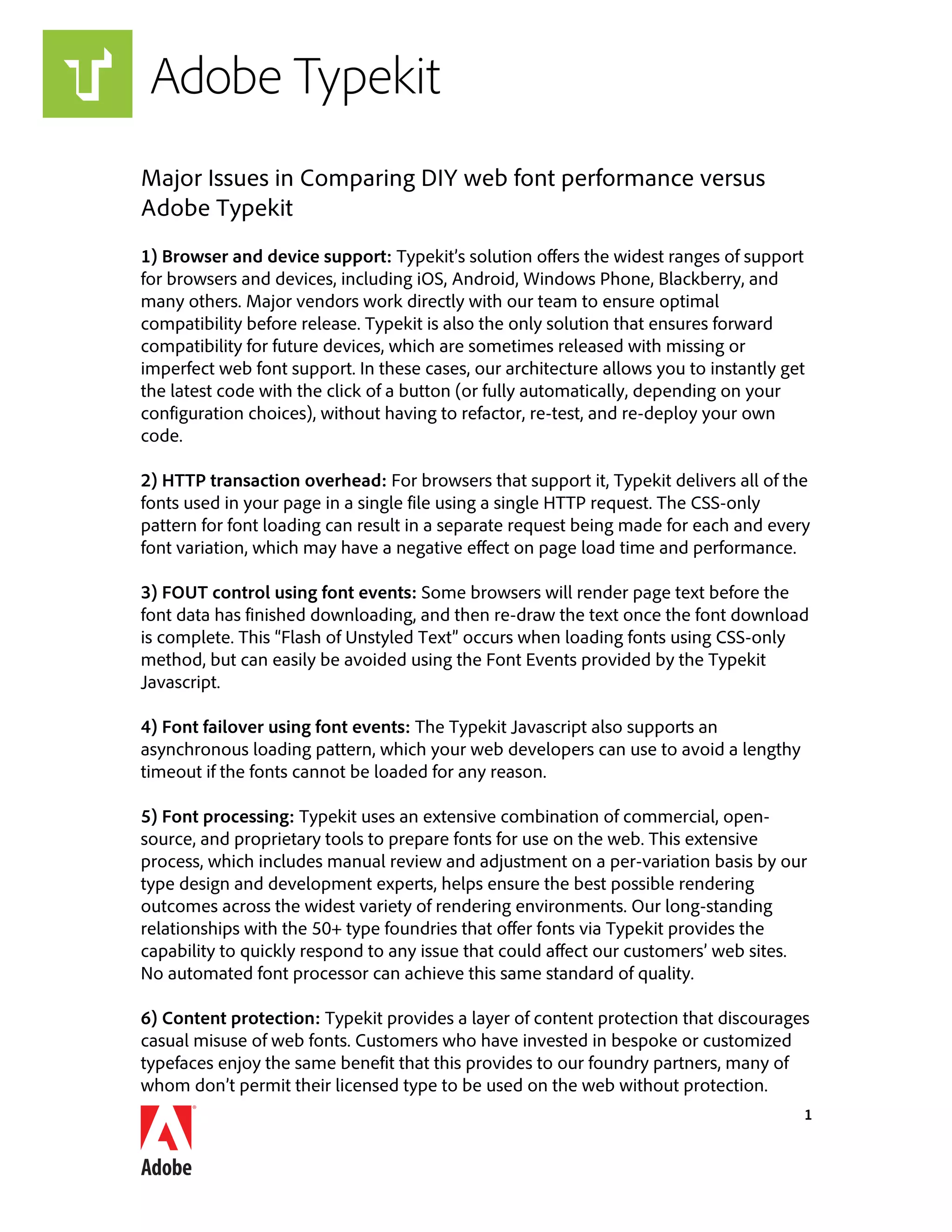DIY Web fots vs Typekit | PDF