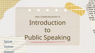 Oral Communication - Introduction to Public Speaking .pptx