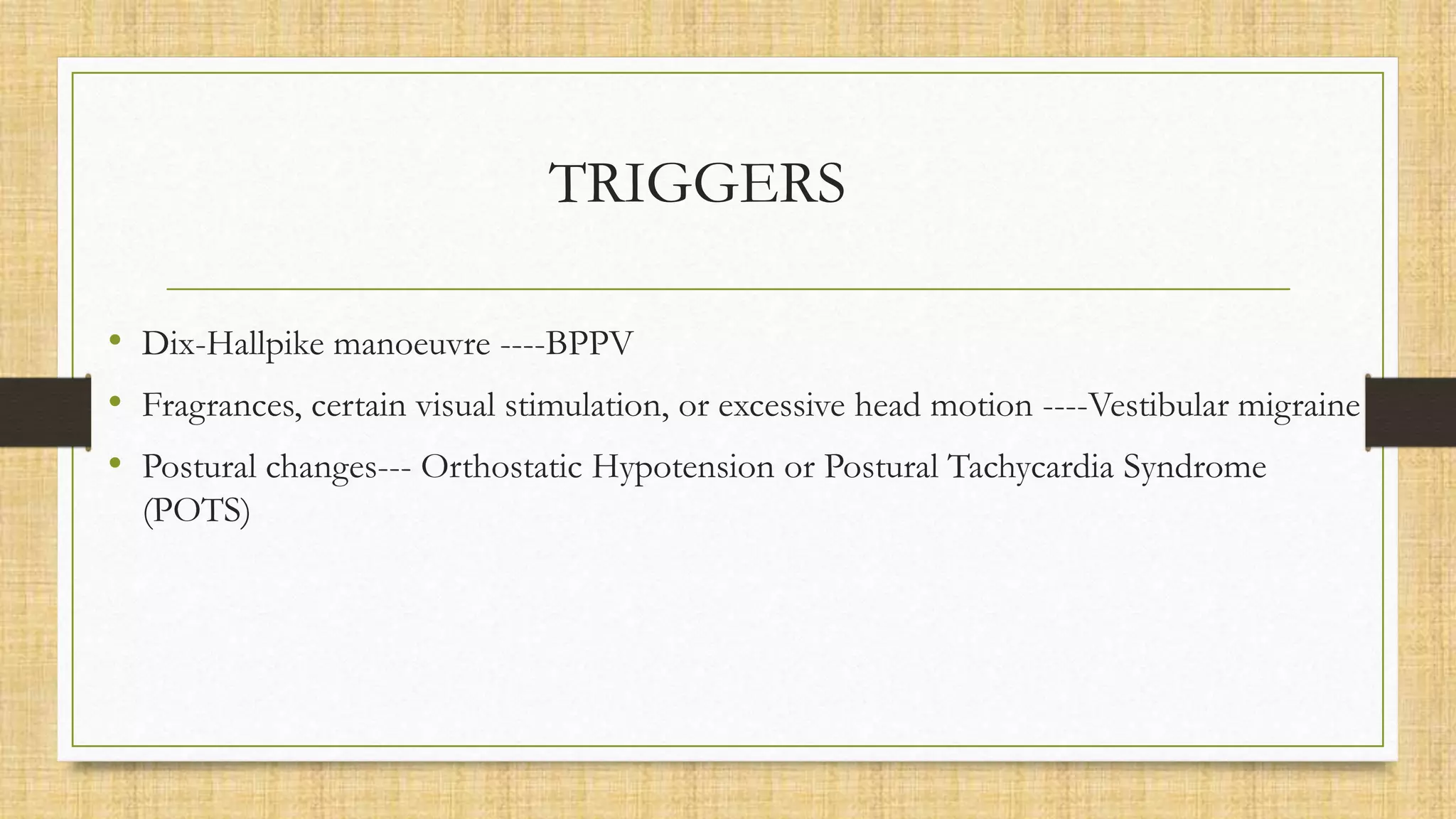 Dizziness | PPTX