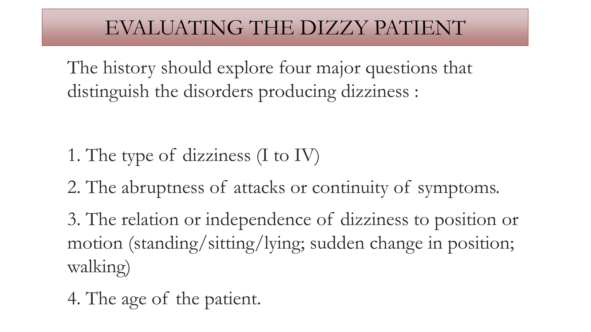 Dizziness | PPTX