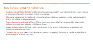 DIZZINESS & VERTIGO evaluation of dizzy patient | PPTX