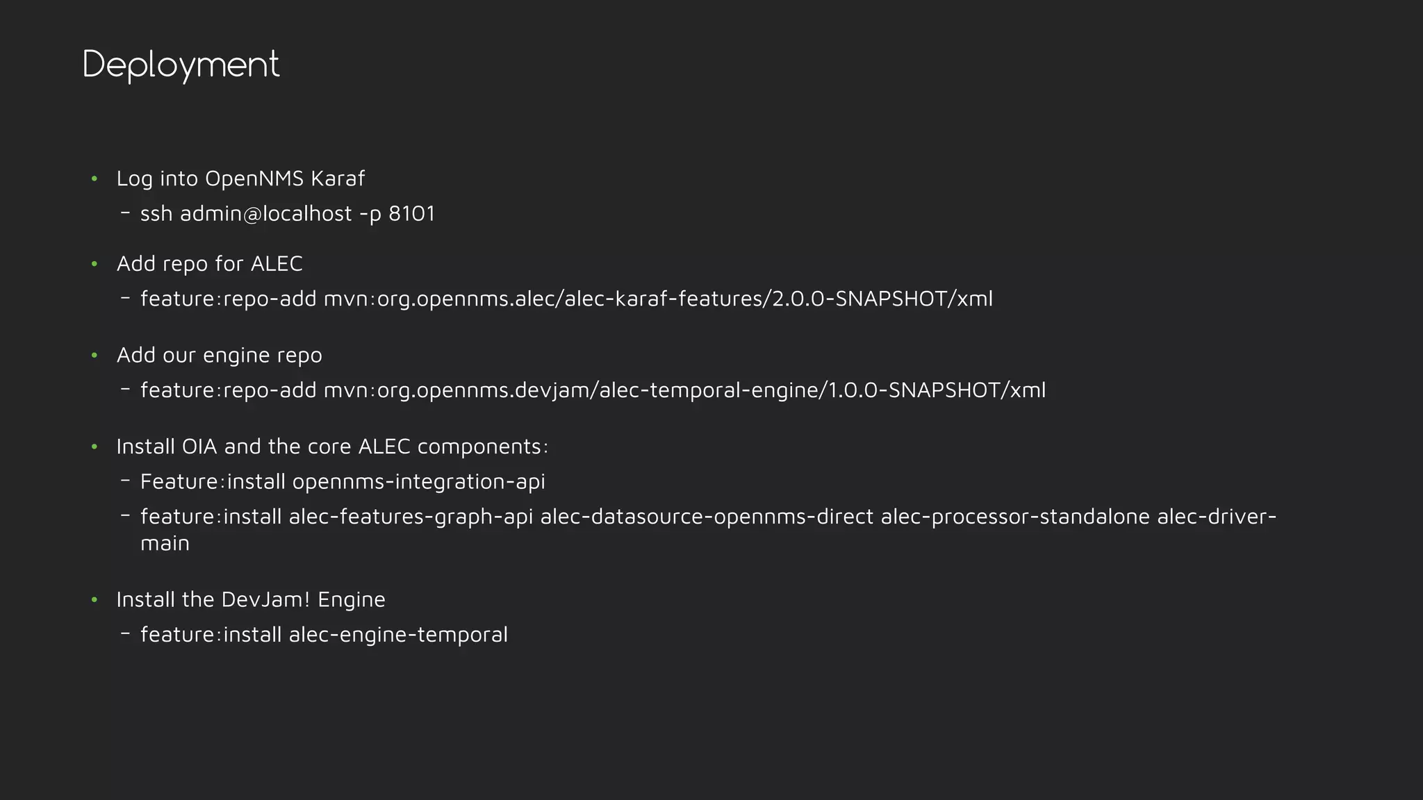 DevJam 2019 - Building an ALEC Time Engine | PDF