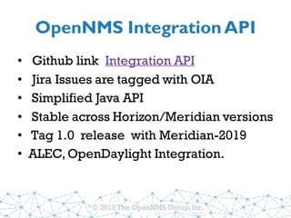 DevJam 2019 - OpenNMS Integration API | PPT