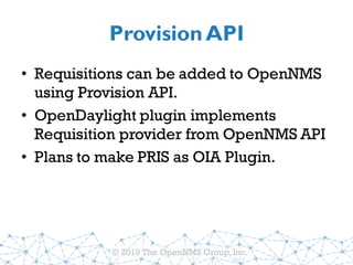 DevJam 2019 - OpenNMS Integration API | PPT