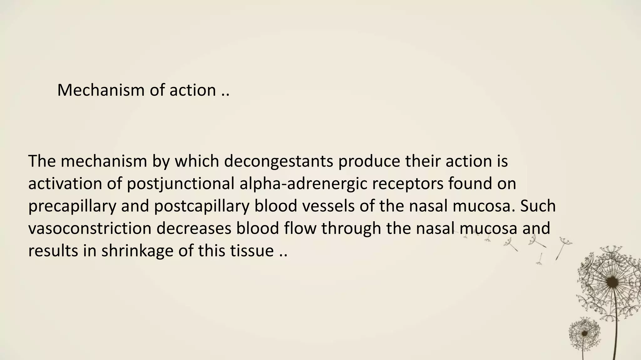 Decongestant .. by Dr Duryab Jamil | PPTX