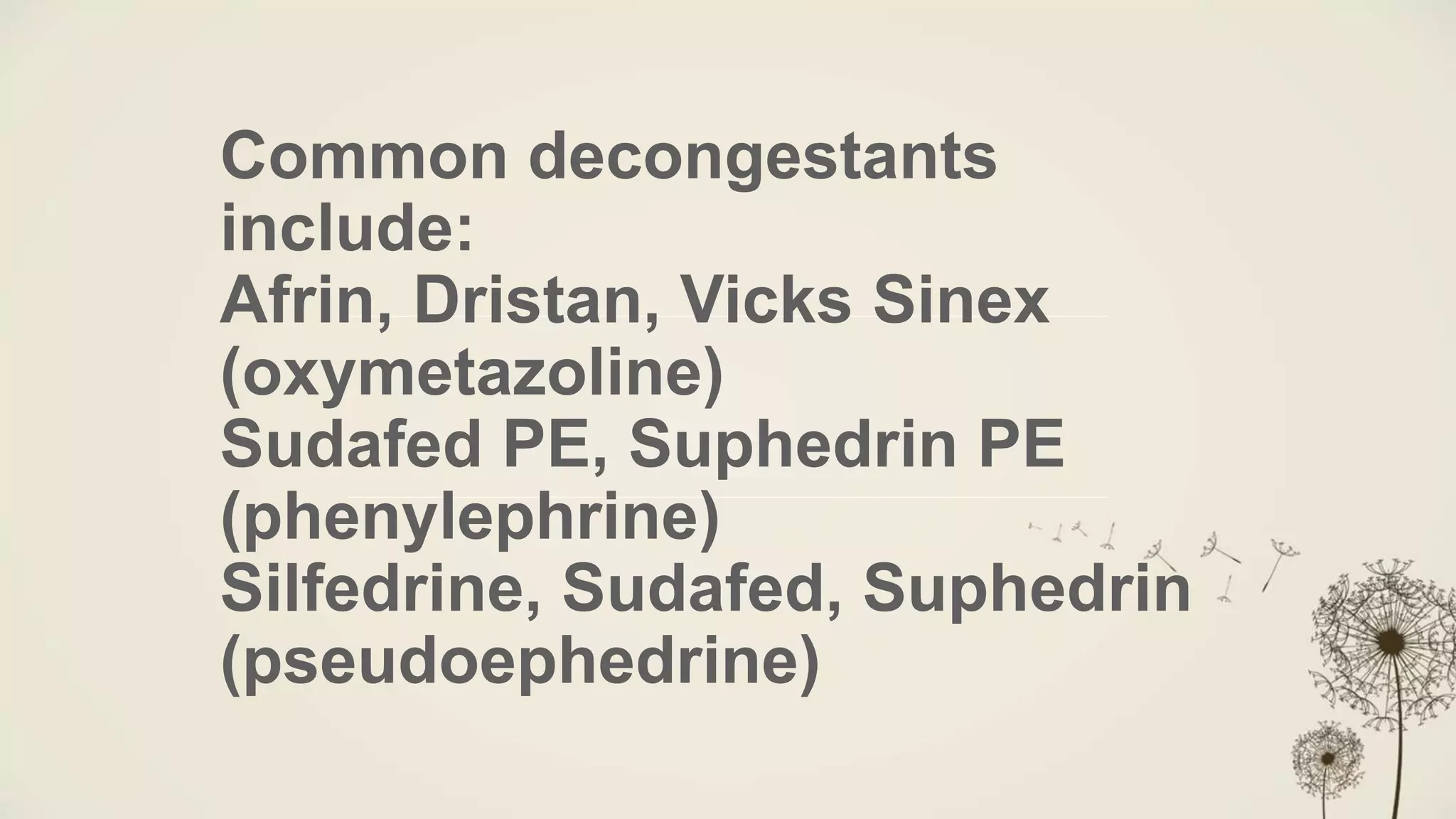 Decongestant .. by Dr Duryab Jamil | PPTX