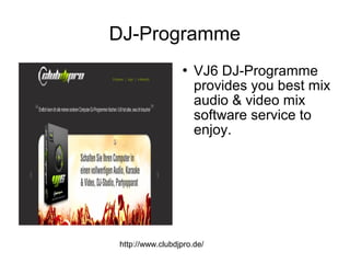 Dj programme | PPT