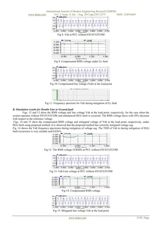 Mitigation of Fault in the Distribution System by using Flexible Distributed Static Compensator ...