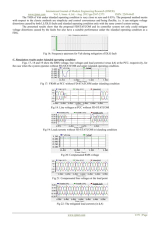 Mitigation of Fault in the Distribution System by using Flexible Distributed Static Compensator ...