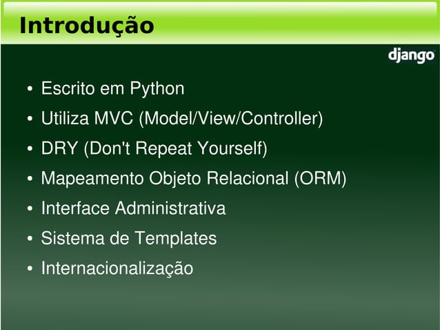 Django, Framework Python para desenvolvimento web | PDF