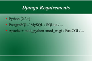 Introduction to Django | PPT