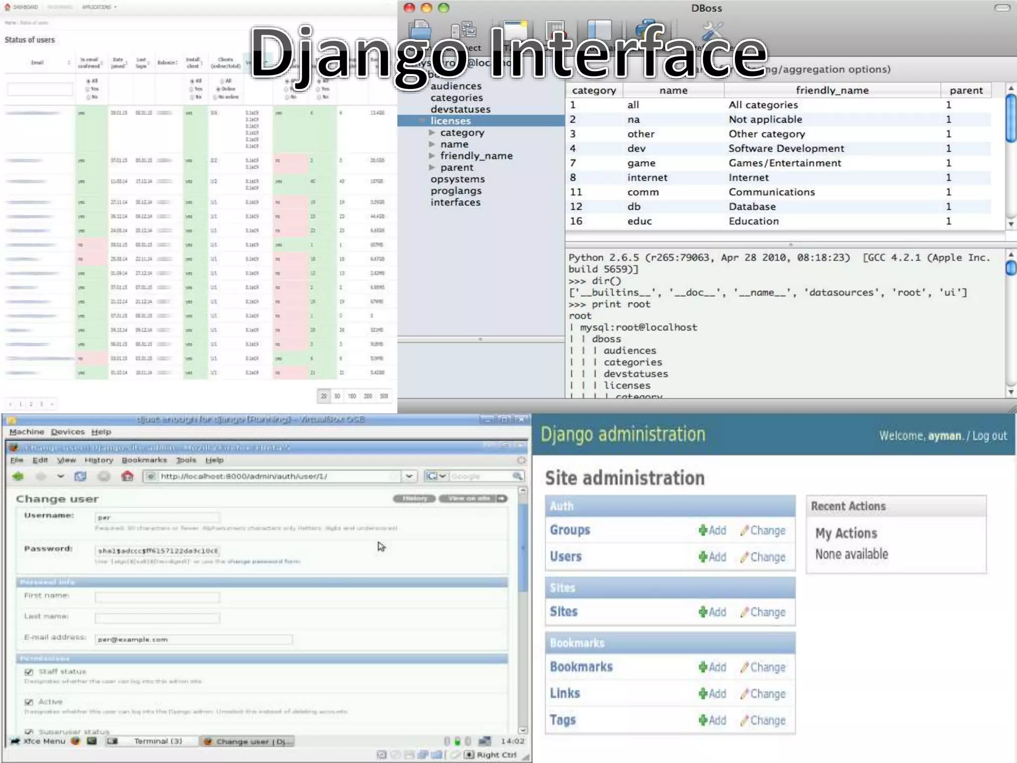 Django | PPTX | Databases | Computer Software and Applications