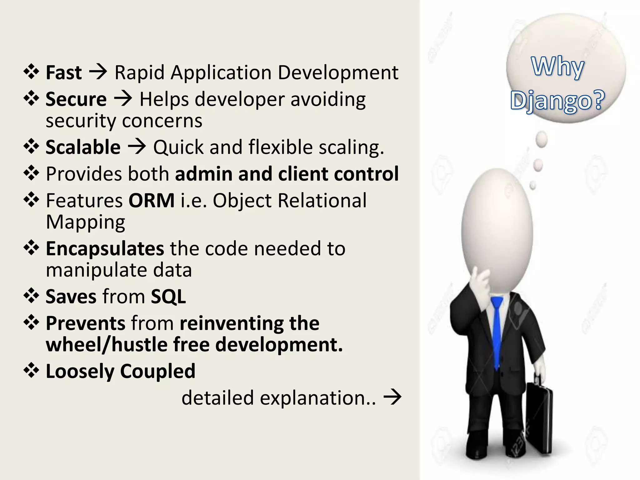 Django | PPTX | Databases | Computer Software and Applications