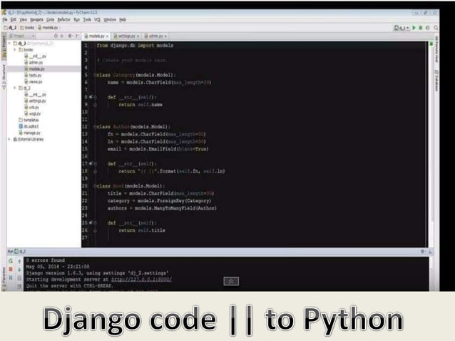 Django | PPTX | Databases | Computer Software and Applications