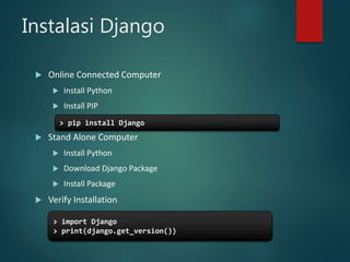 Django Mini Tutorial | PPT