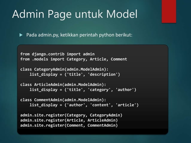 Django Mini Tutorial | PPT