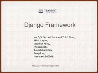 Django Training Tutorial in Bangalore | PPT