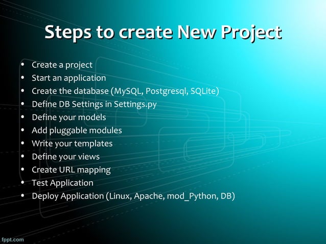 Django | PPT | Web Development | Internet