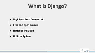 Introduction to Django | PPTX
